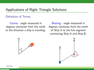 Right triangle problems | PDF