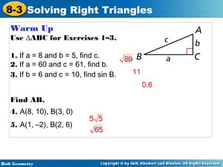 Right triangles | PPT