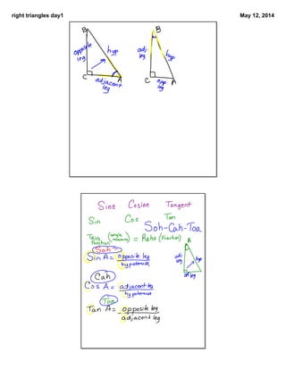 Right triangles day1 | PDF