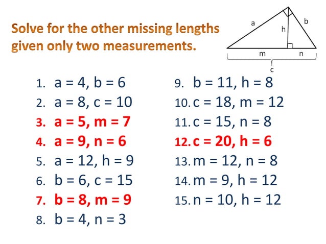 Right Triangle Similarity | PPTX