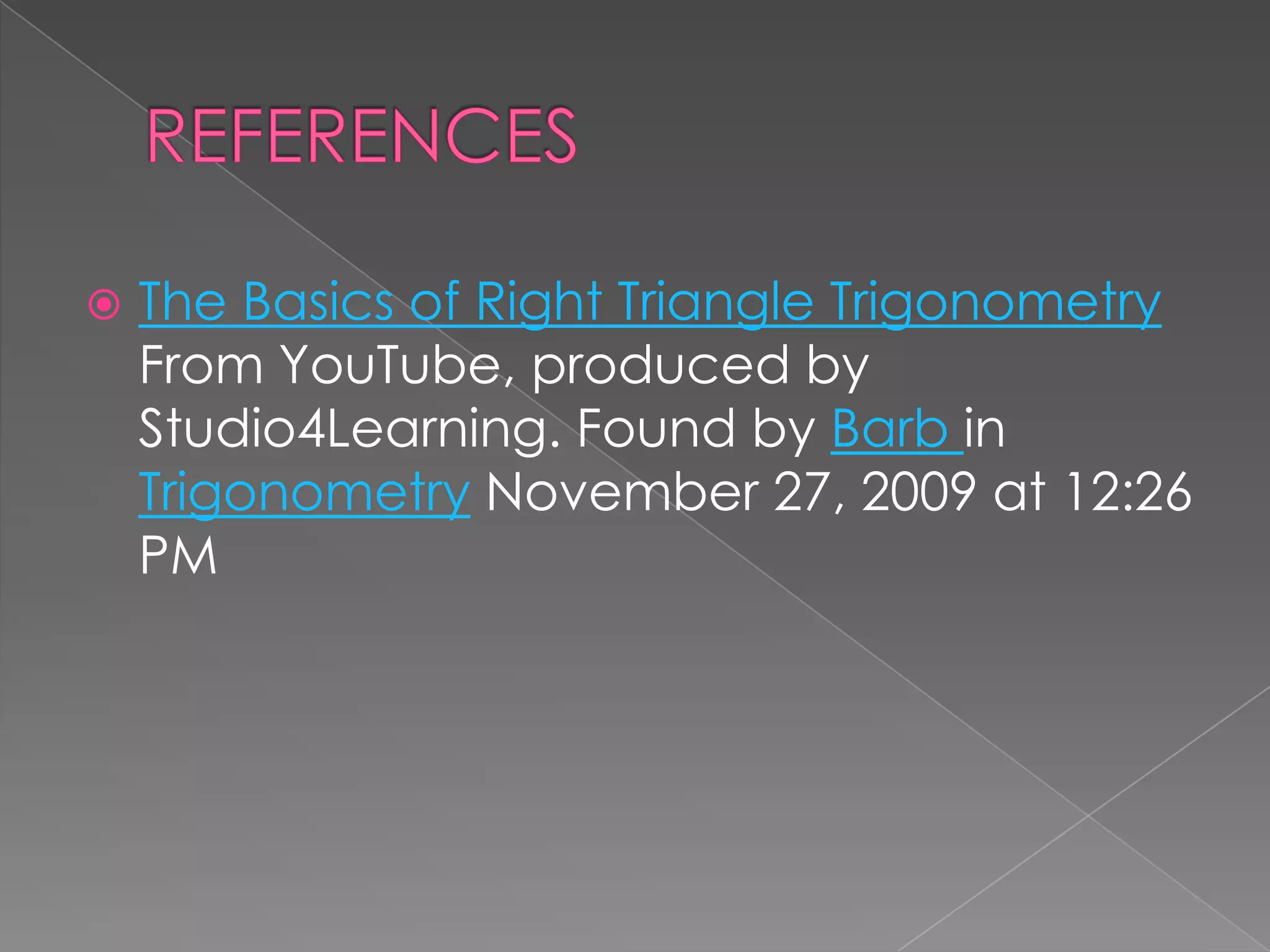 Right Triangle Trigonometry | PPT