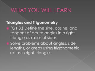 Right Triangle Trigonometry | PPT