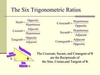 Right triangle trigonometry | PPT