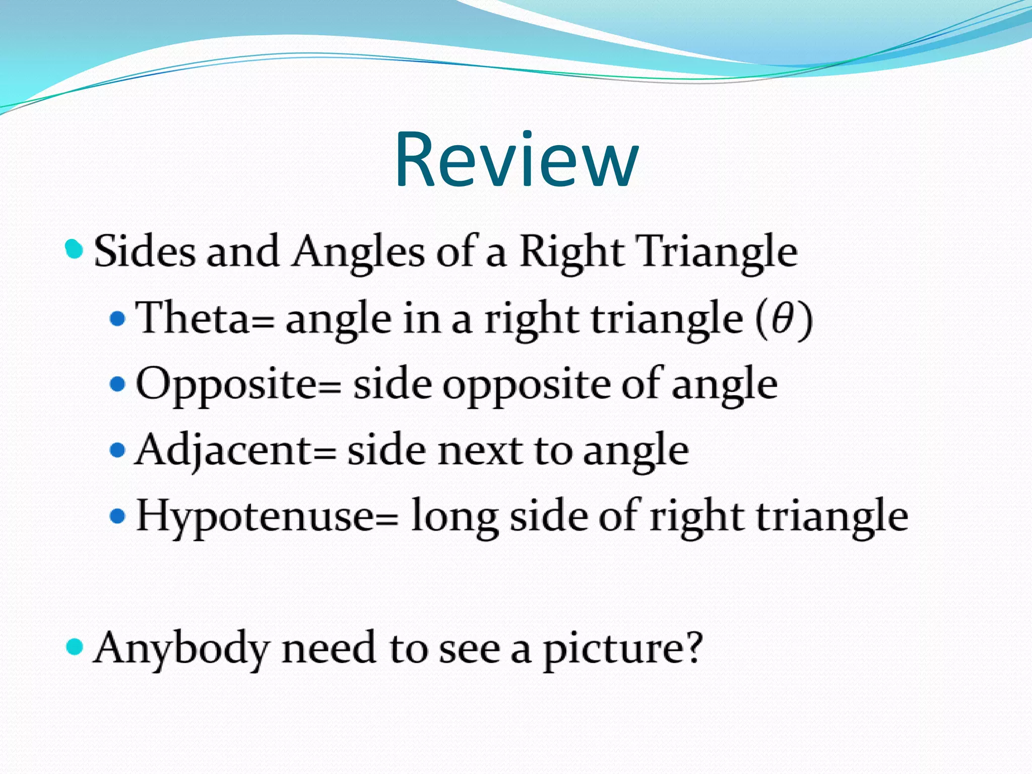Right triangle trigonometry | PPTX