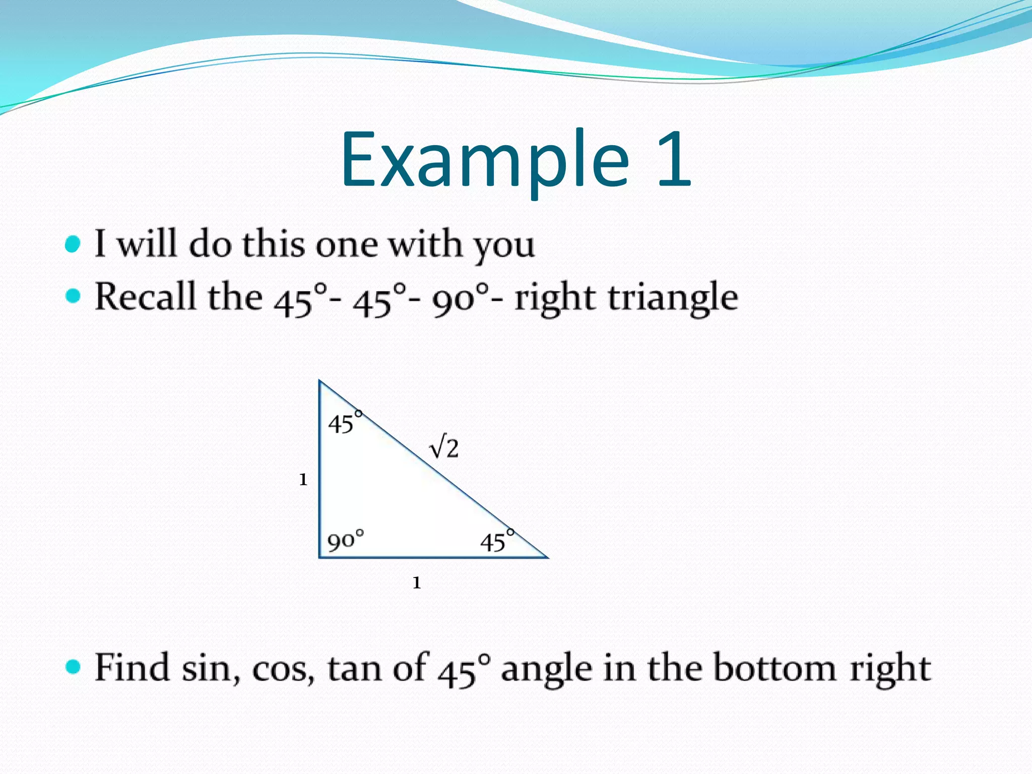 Right triangle trigonometry | PPTX