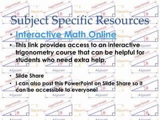 Right triangle trigonometry | PPTX