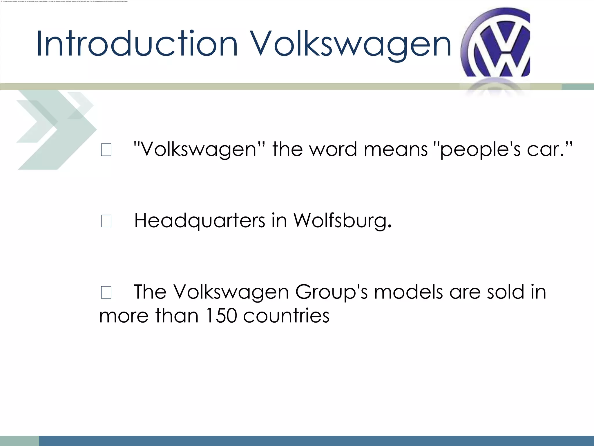 Volkswagen marketing ppt | PPTX