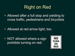 Right turn at the light | PPT