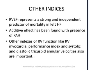 Right ventricle anatomy ,physiology and echo findings.ppt