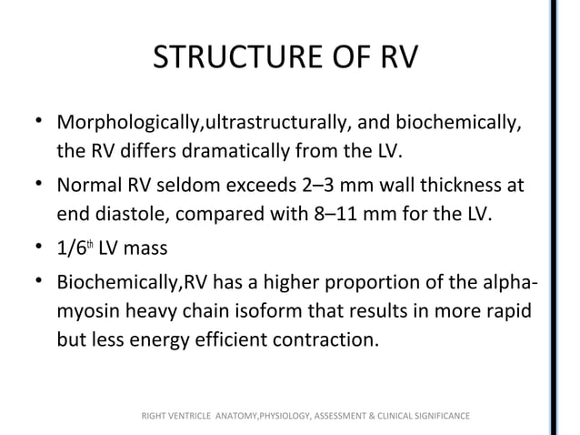 Right ventricle (RV) anatomy and functions | PPT | Heart and ...
