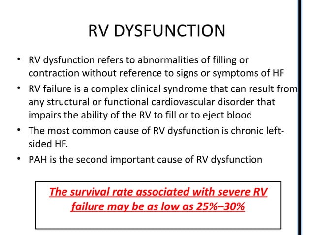 Right ventricle (RV) anatomy and functions