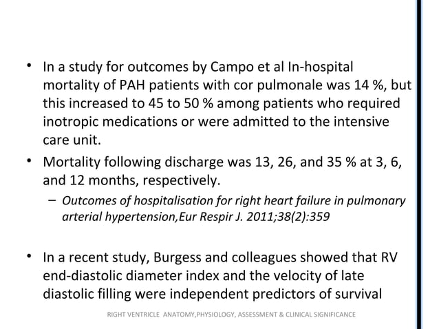 Right ventricle (RV) anatomy and functions