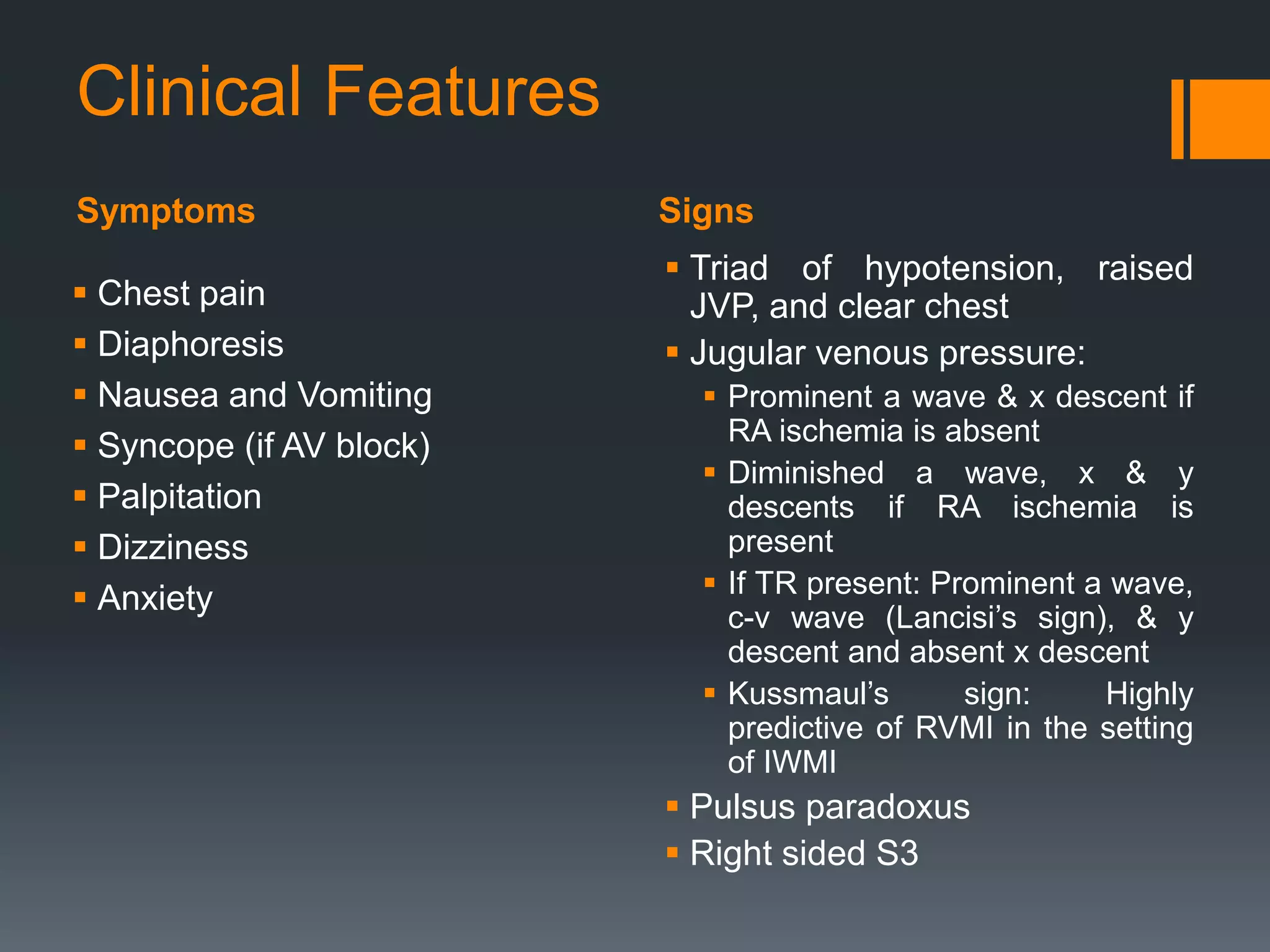 Right ventricular infarction | PPTX