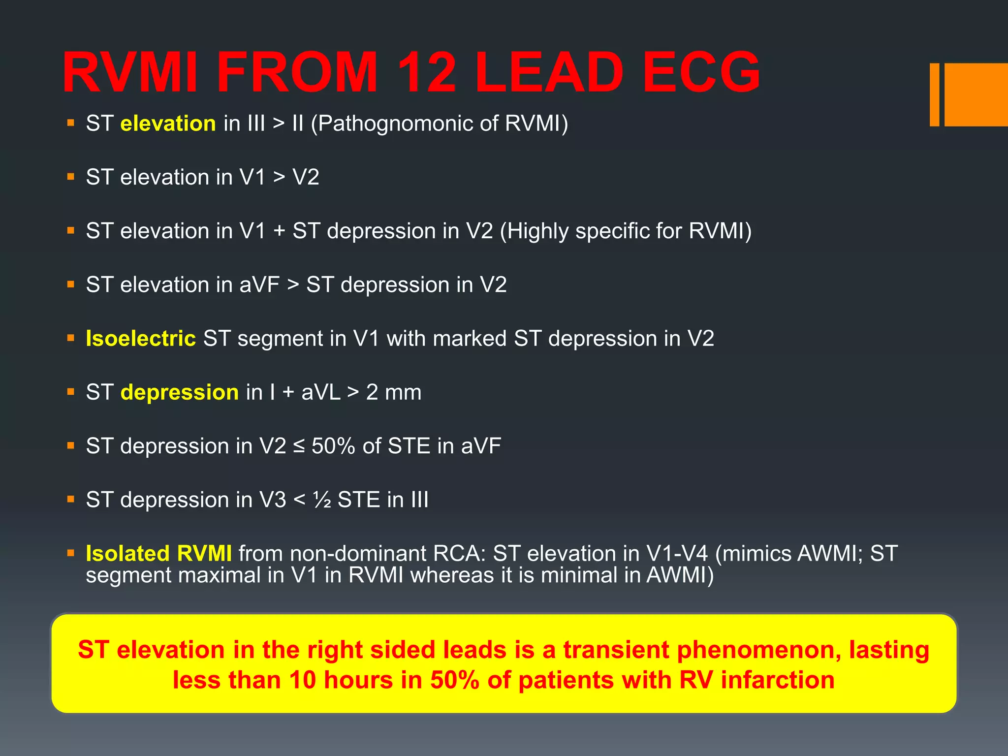 Right ventricular infarction | PPTX