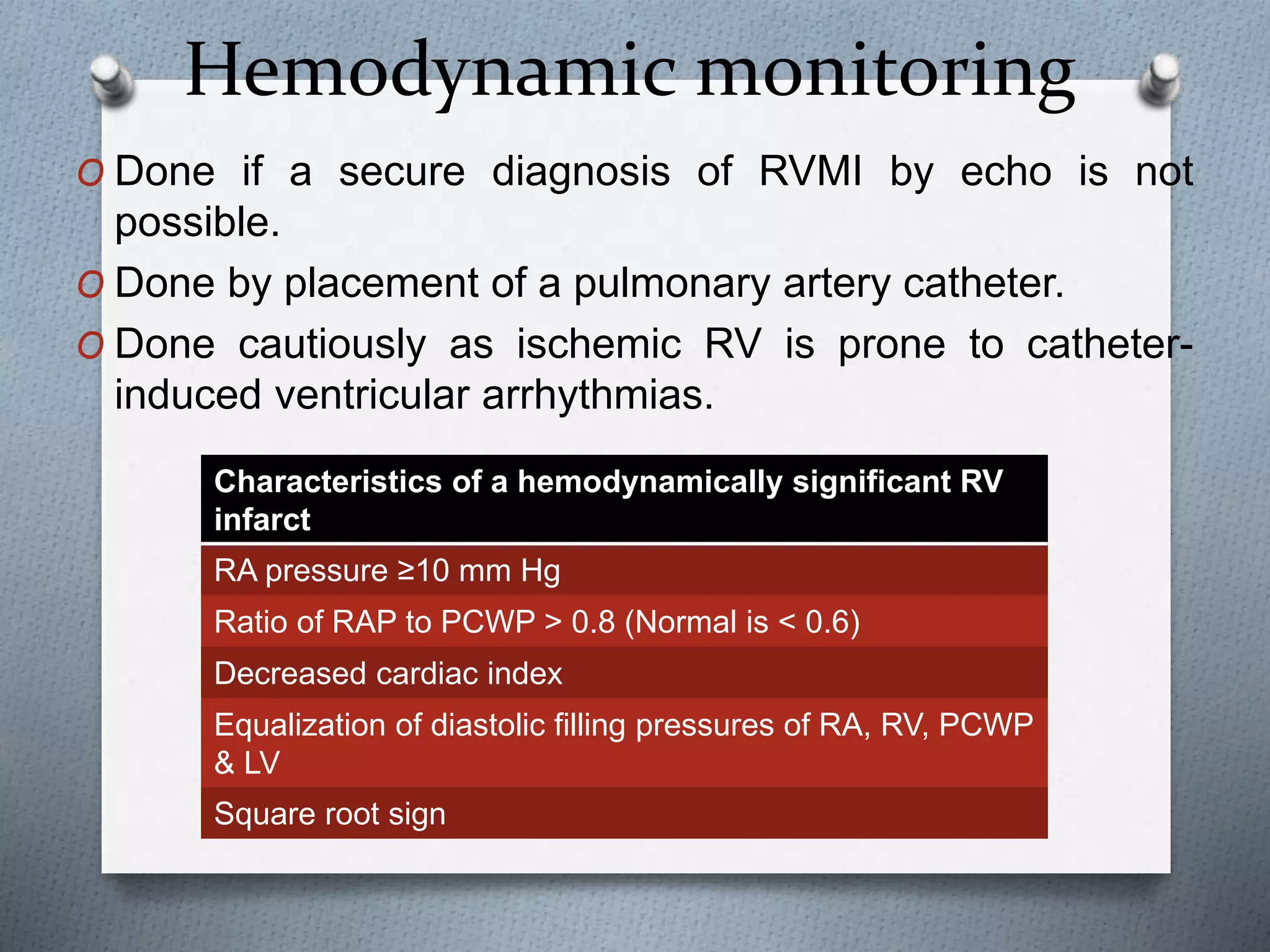 Right ventricular infarction | PPTX