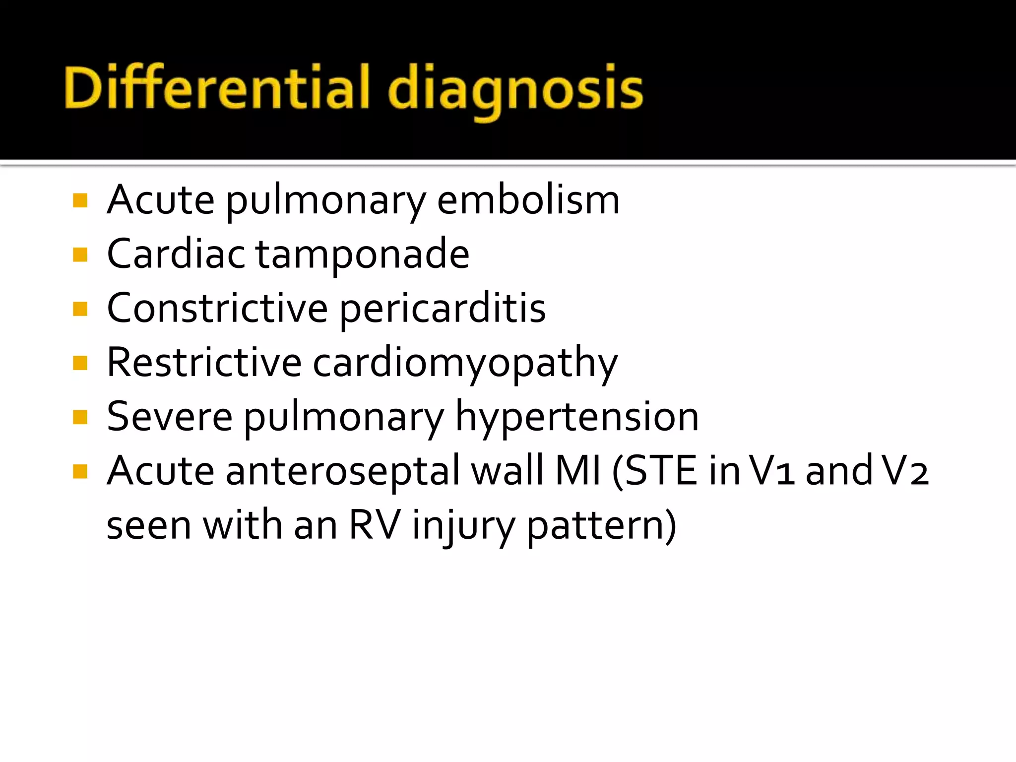 Right ventricular infarction | PPTX