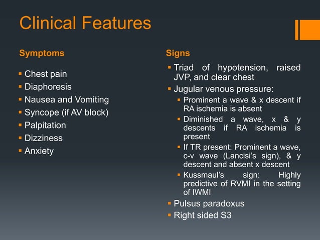 Right ventricular infarction | PPTX