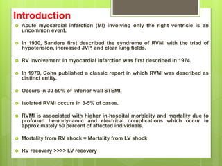 Right ventricular infarction | PPTX