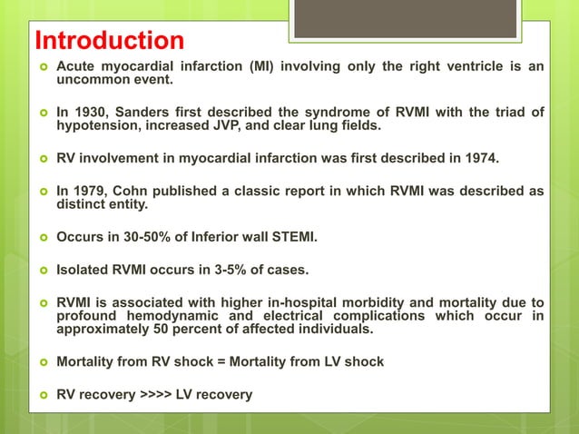 Right ventricular infarction | PPTX