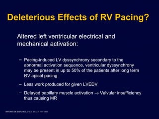 Right ventricular pacing revisited | PPT