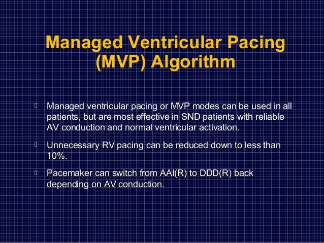 Right ventricular pacing revisited