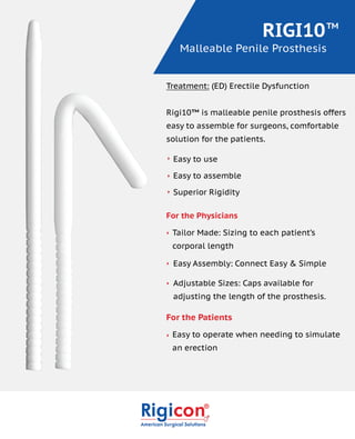 Rigi10 penile prosthesis | PDF