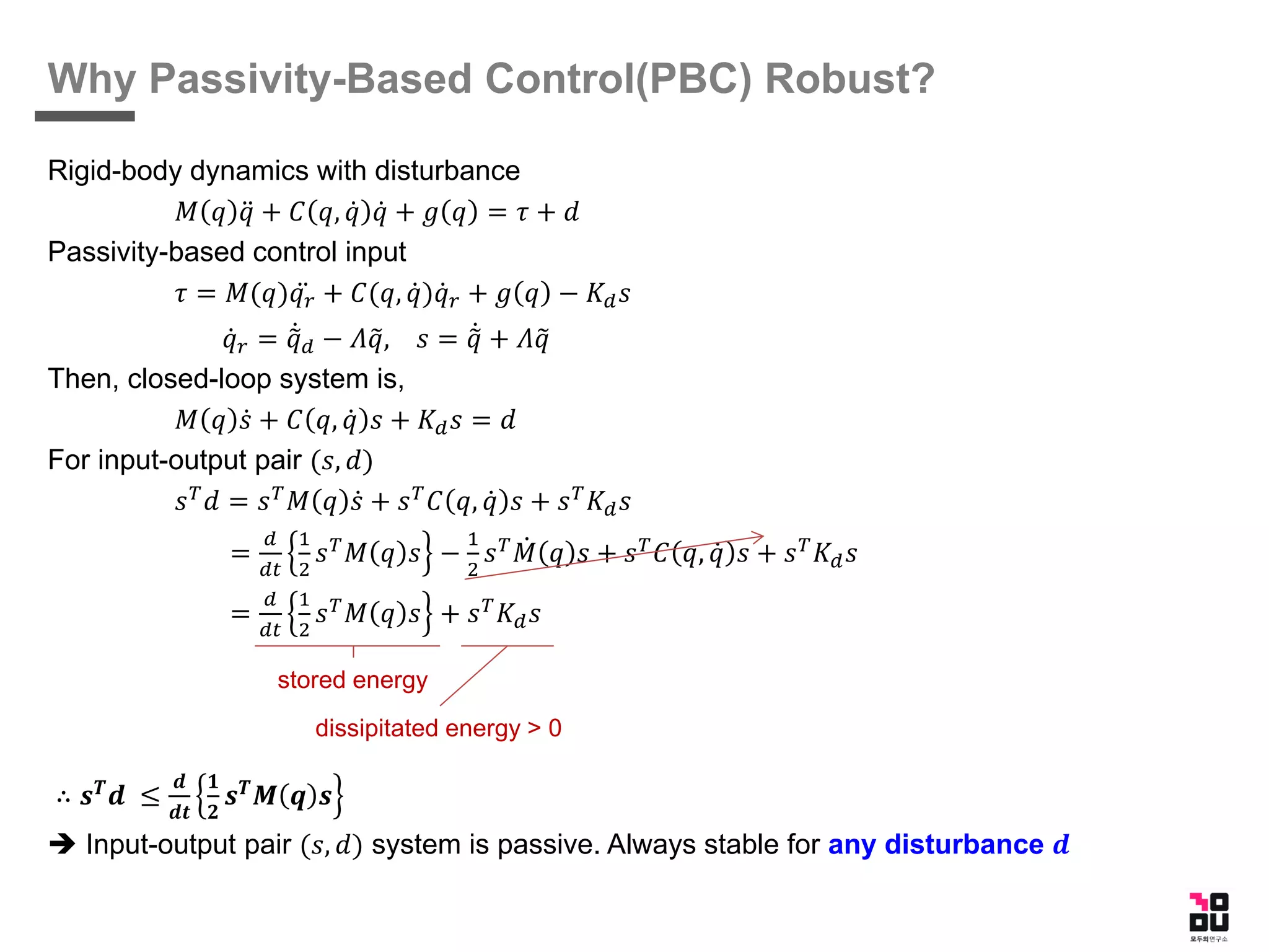 Passivity-based control of rigid-body manipulator | PPT