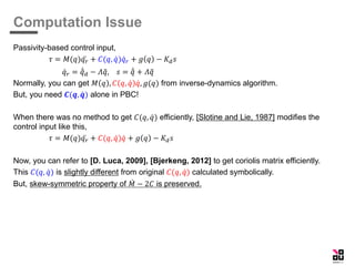 Passivity-based control of rigid-body manipulator | PPT