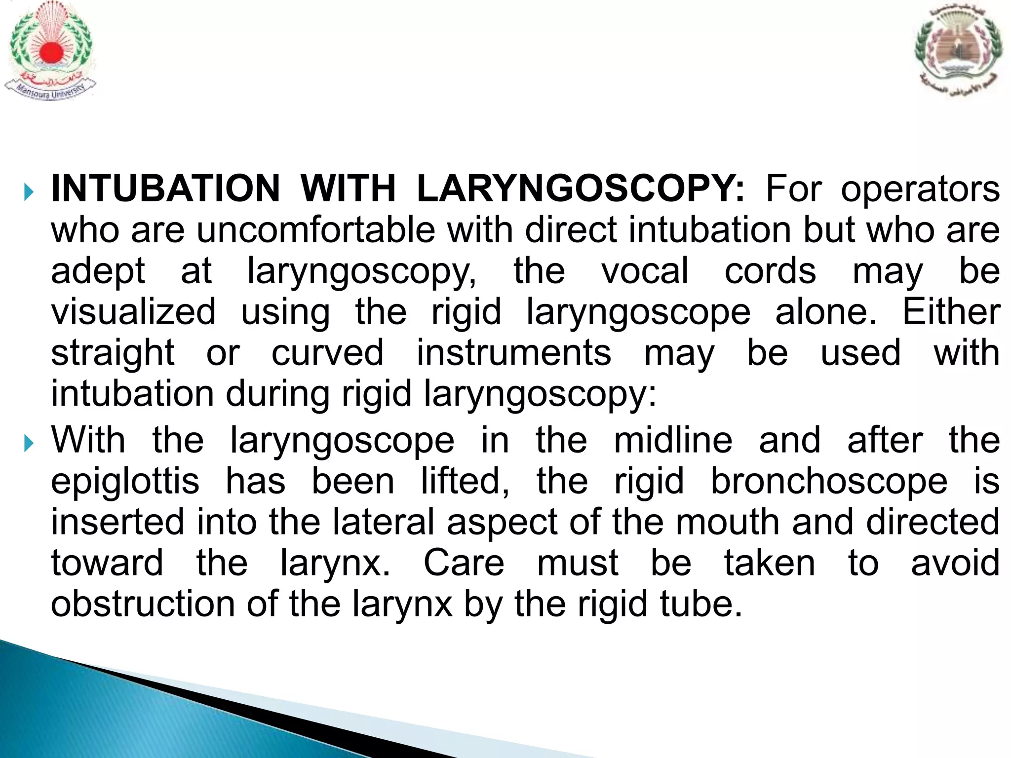Rigid bronchoscopy | PPTX