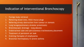 Rigid bronchoscopy- interventional bronchoscopy | PPTX