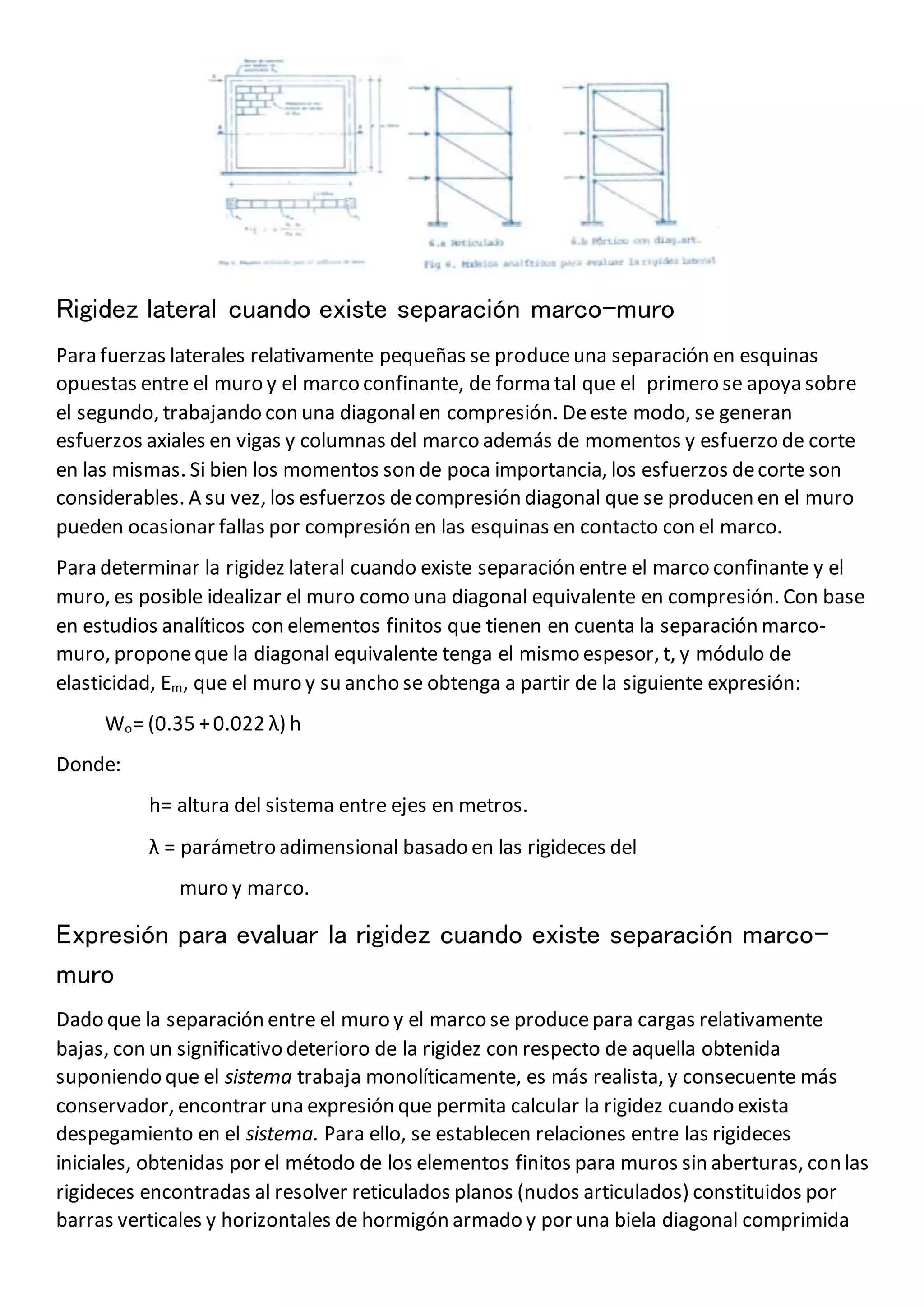 Rigidez tipos de estructuras | DOCX