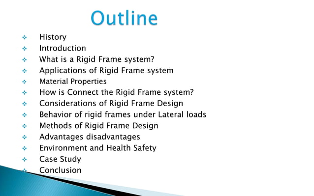 Rigid frame systems | PPTX | Civil Engineering Industry | Industries