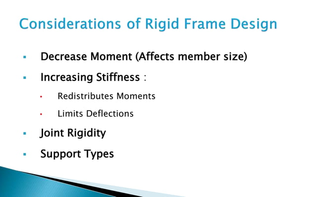 Rigid frame systems | PPTX | Civil Engineering Industry | Industries
