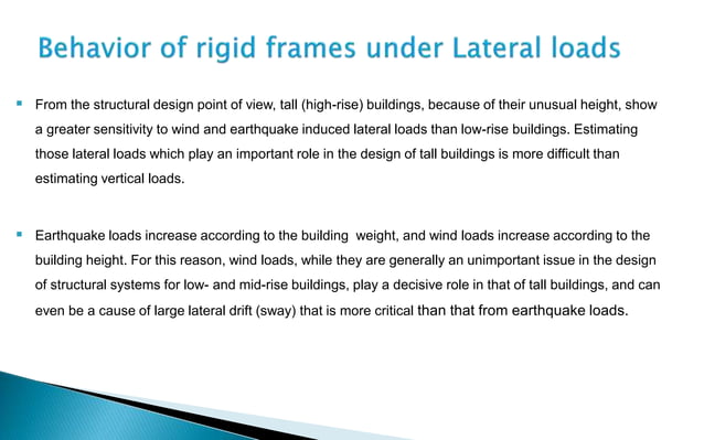 Rigid frame systems | PPTX | Civil Engineering Industry | Industries
