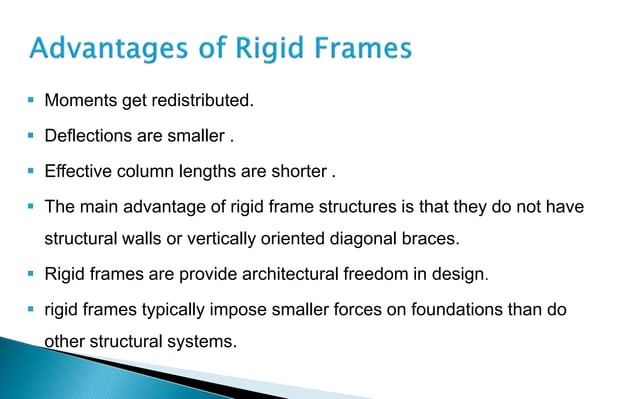 Rigid frame systems | PPTX | Civil Engineering Industry | Industries