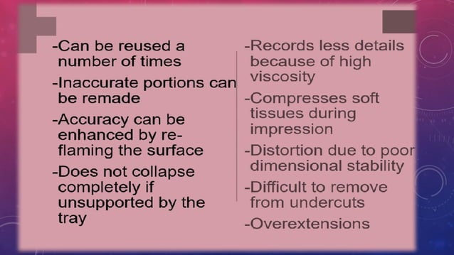 RIGID IMPRESSION MATERIALS in prosthodontics | PPT