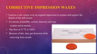 RIGID IMPRESSION MATERIALS in prosthodontics | PPTX
