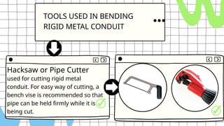 RIGID METAL CONDUIT.pptx THIS IS FOR ELECTRICAL ENGINEERING | PPTX