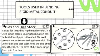 RIGID METAL CONDUIT.pptx THIS IS FOR ELECTRICAL ENGINEERING | PPTX