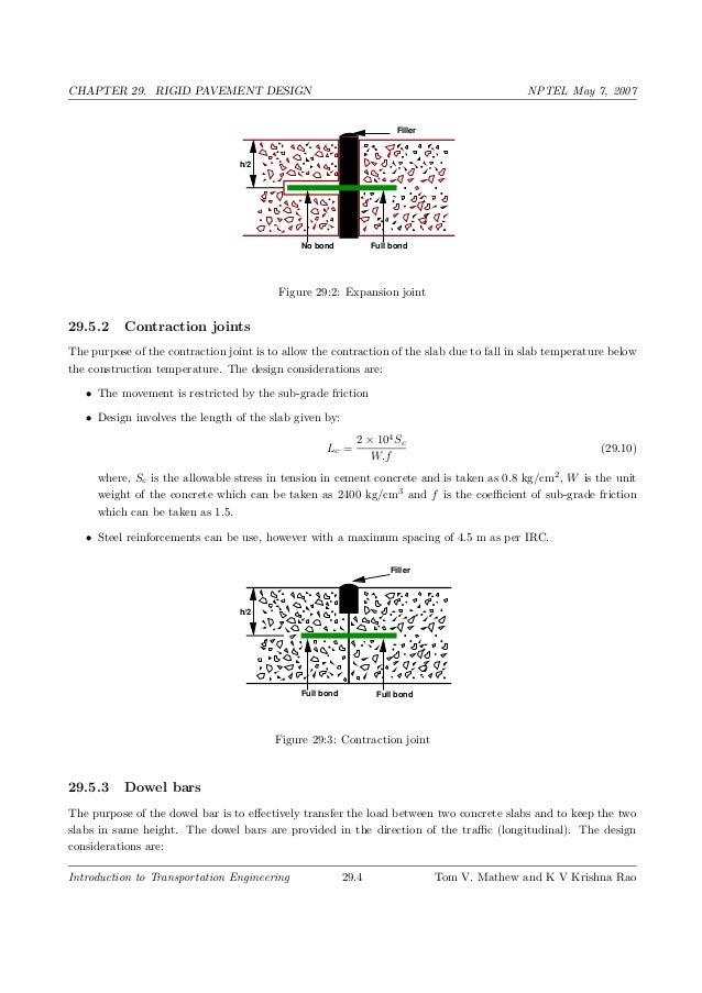 Rigid pavement design