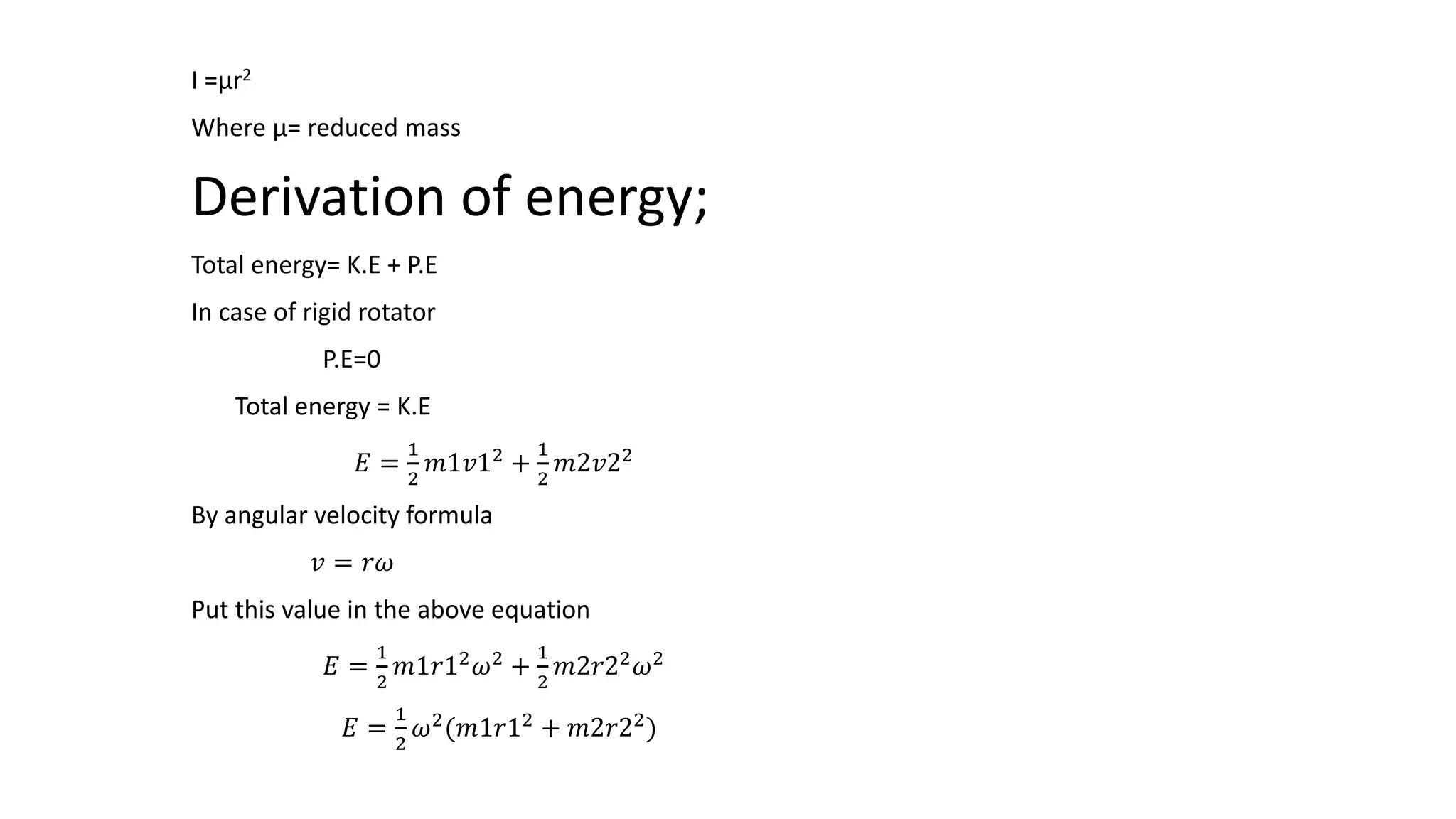 Rigid rotators | PPTX