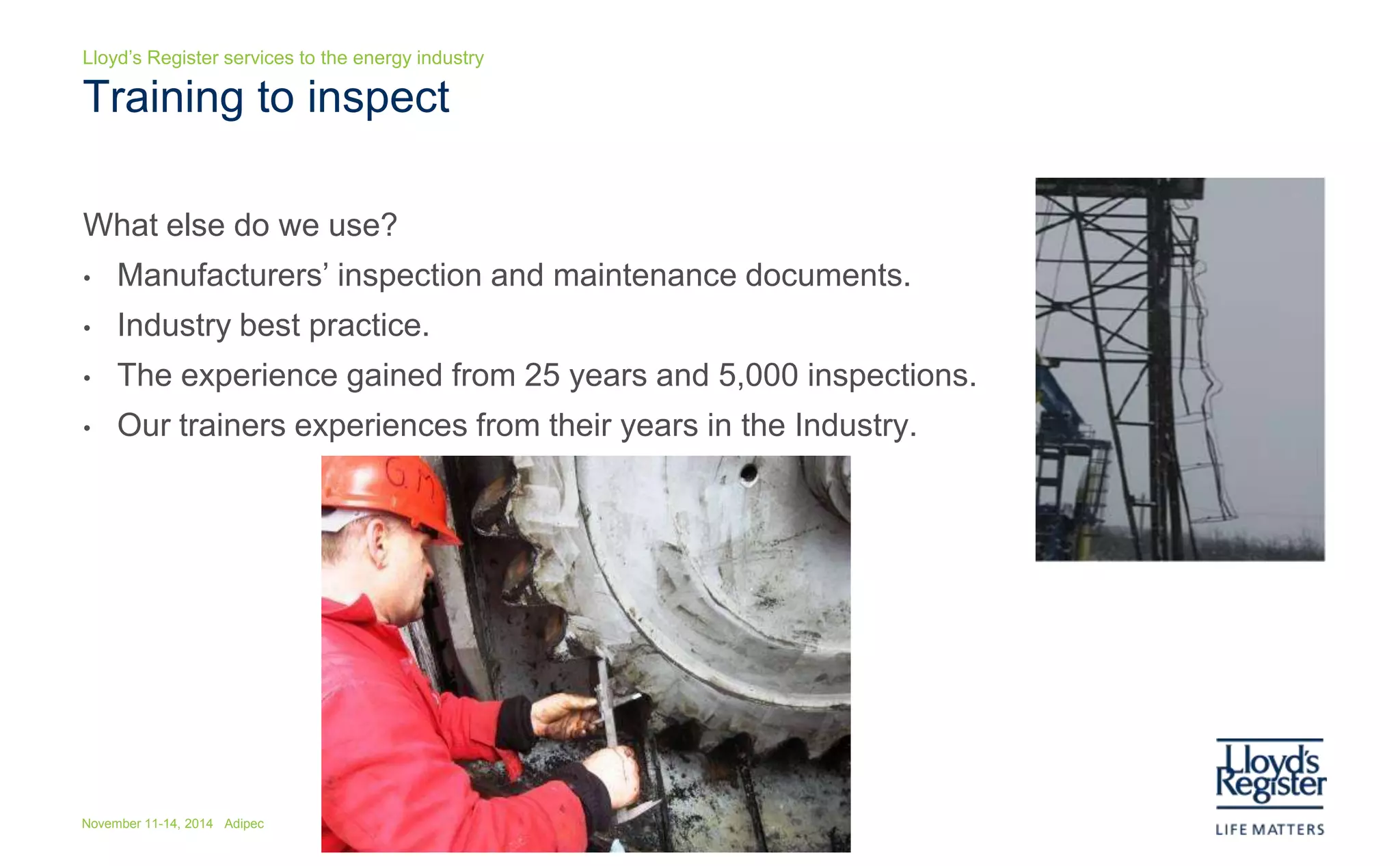 Overview: Rig inspection training | PPTX