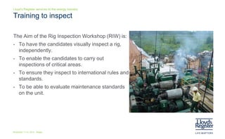 Overview: Rig inspection training | PPTX