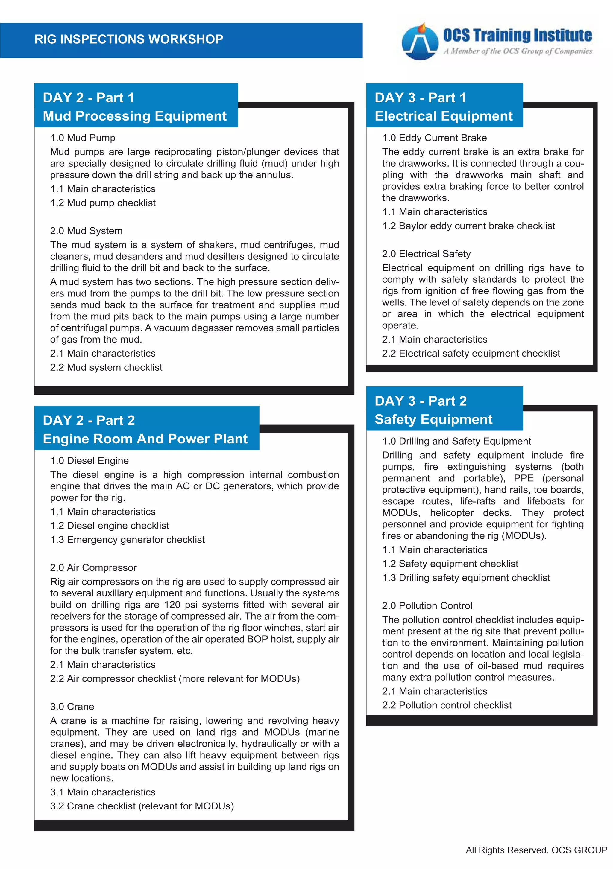 "IADC Accredited Rig Inspection Workshop" | PDF