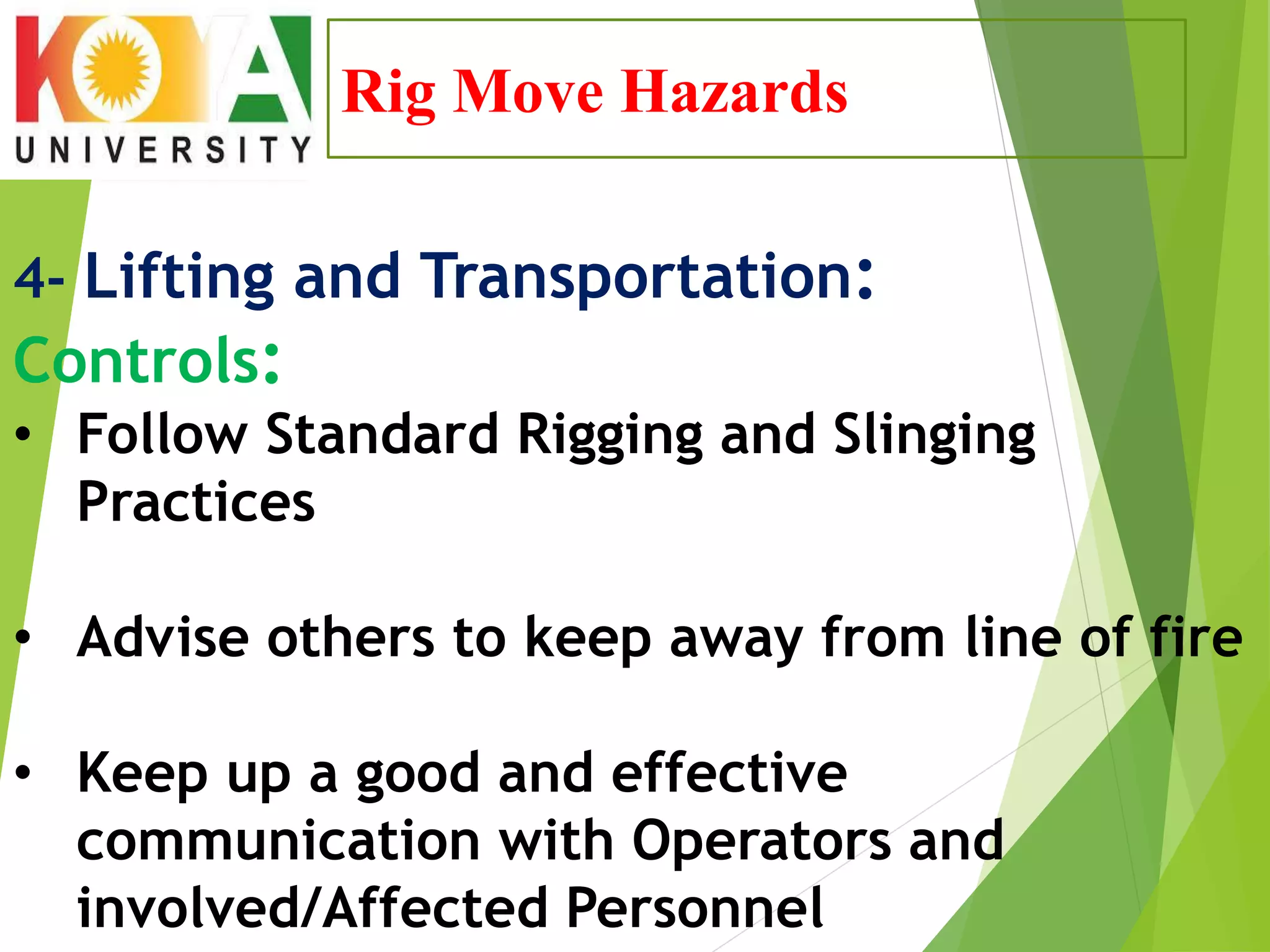 Rig move safety | PDF