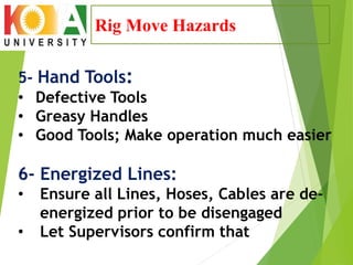 Rig move safety | PDF