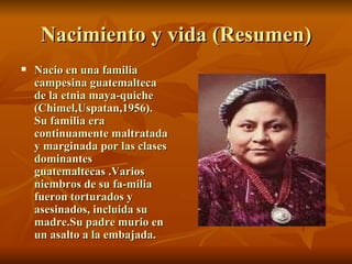 Rigoberta menchu | PPT