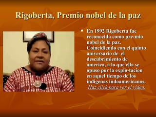 Rigoberta menchu | PPT