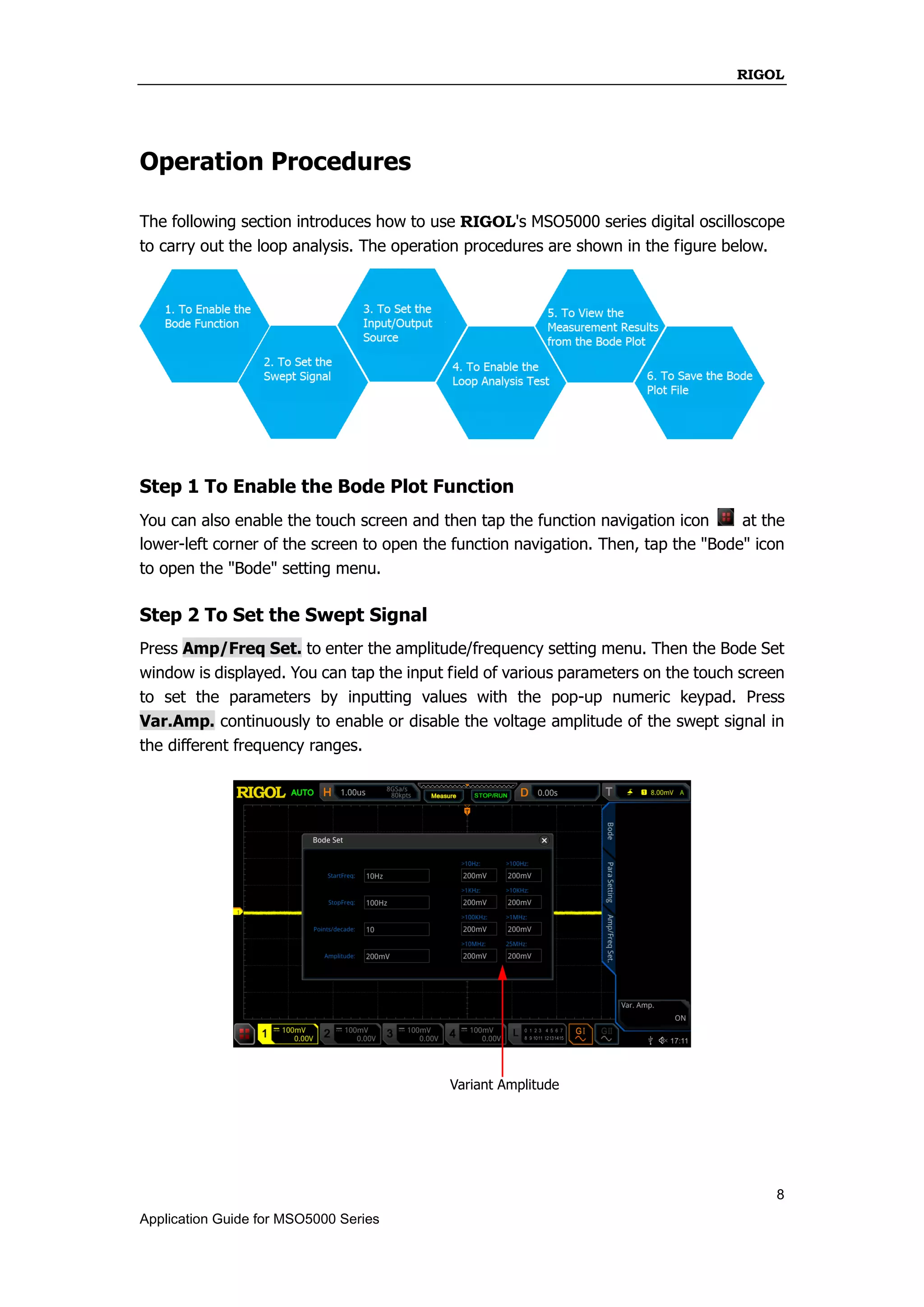 Rigol oscilloscope mso5000_bode_plot_app_note | PDF
