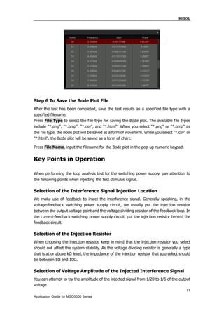 Rigol oscilloscope mso5000_bode_plot_app_note | PDF